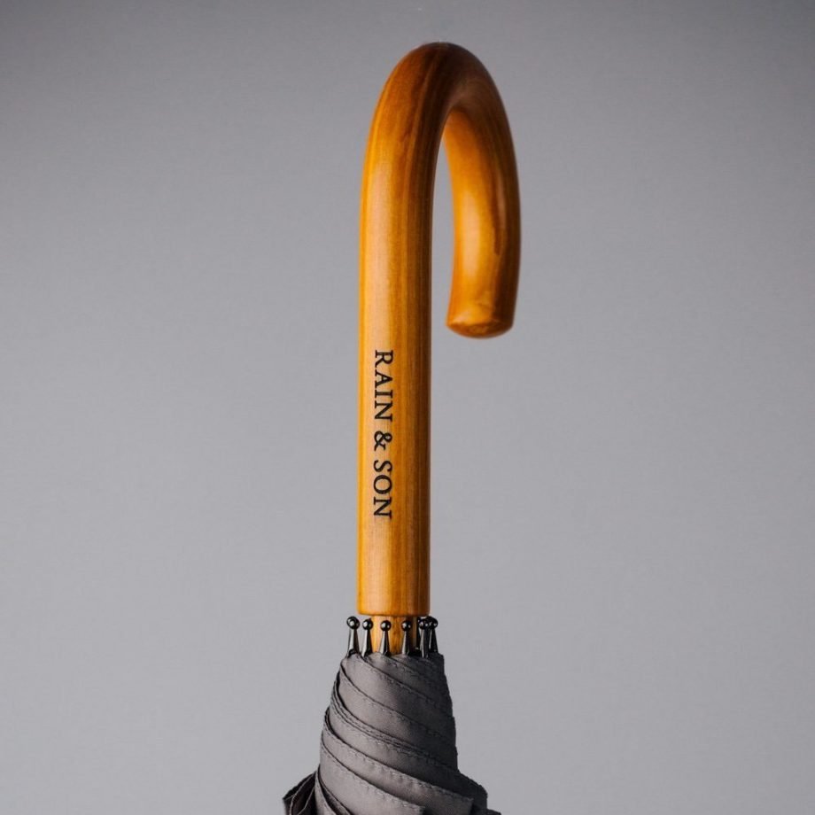 Classic Grey Umbrella - Rain and Son - Classic and Stylish Umbrellas