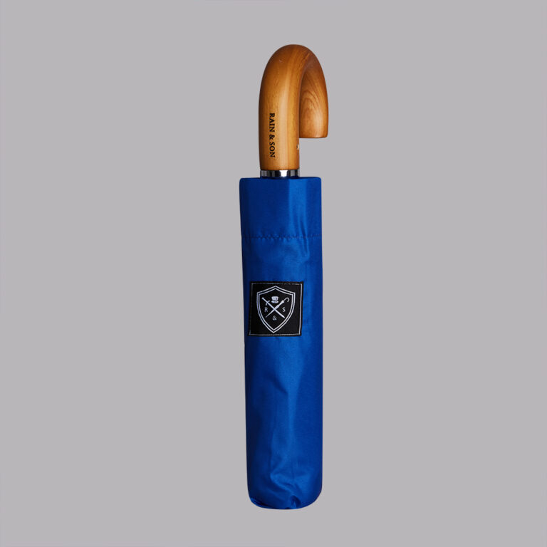 Recycled Ocean Blue Compact Umbrella - Rain and Son - Classic and ...