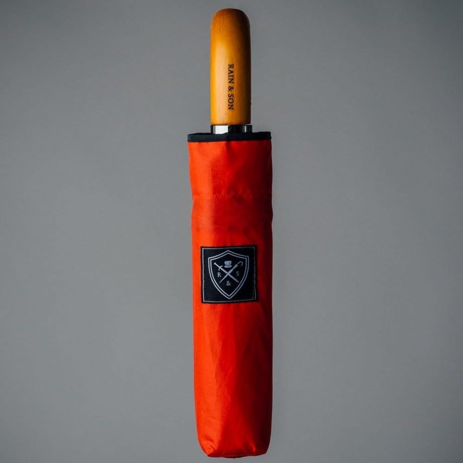 Red Compact Reflective Umbrella - Rain and Son - Classic and Stylish ...